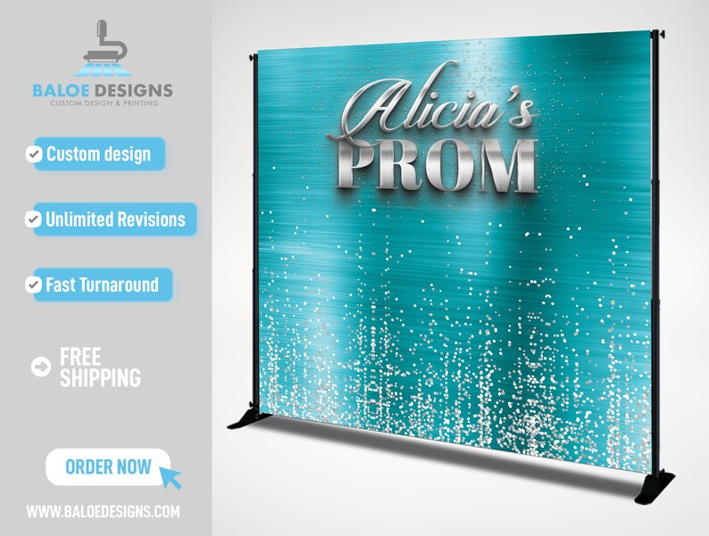 Prom Backdrop Banner Senior Prom Step And Repeat Prom Party Etsy