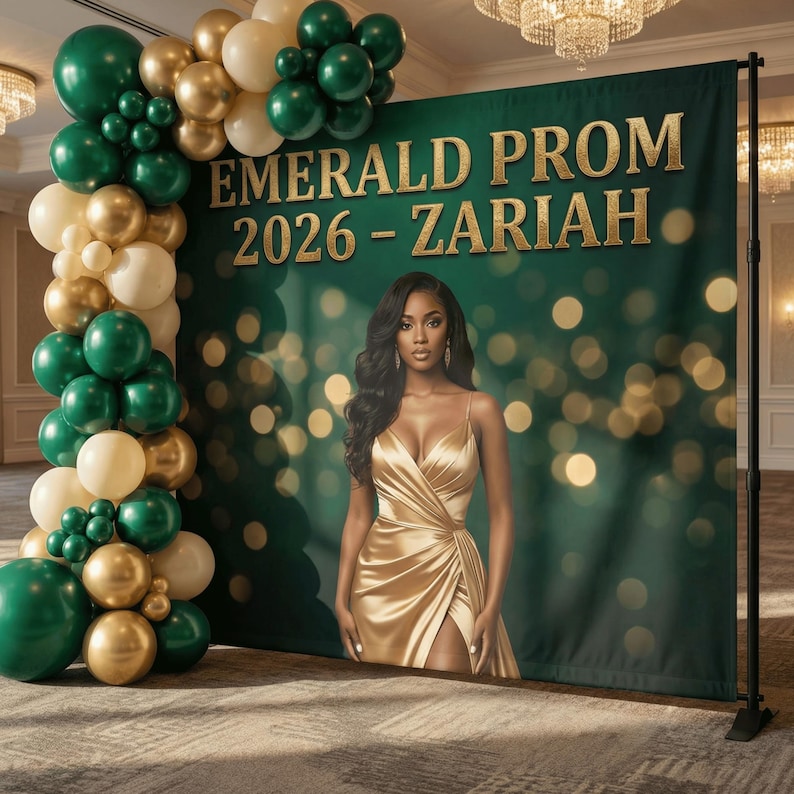 Custom Prom Backdrop Banner, Prom Night Banner, Prom Party Decor ...