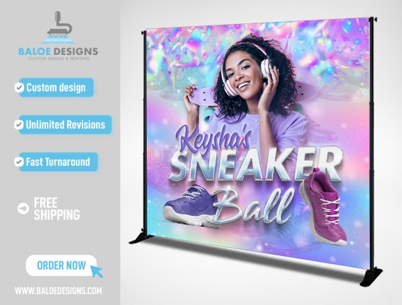 Sneaker Ball Backdrop Sneakerball Banner Sneaker Ball Gala - Etsy