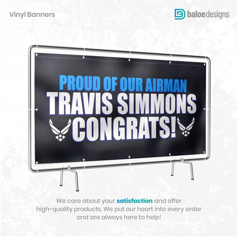 Custom Air Force Graduation Banner, Air Force Congrats Backdrop, Air ...