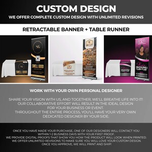 Custom Retractable Banner, Table Runner, Pop up Shop, Pop up Shop ...