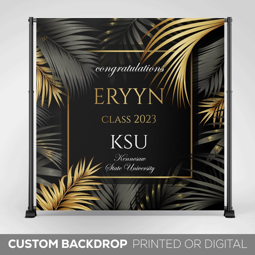 Graduation Backdrop, Class of Custom Banner, Backdrop, Graduation Party ...
