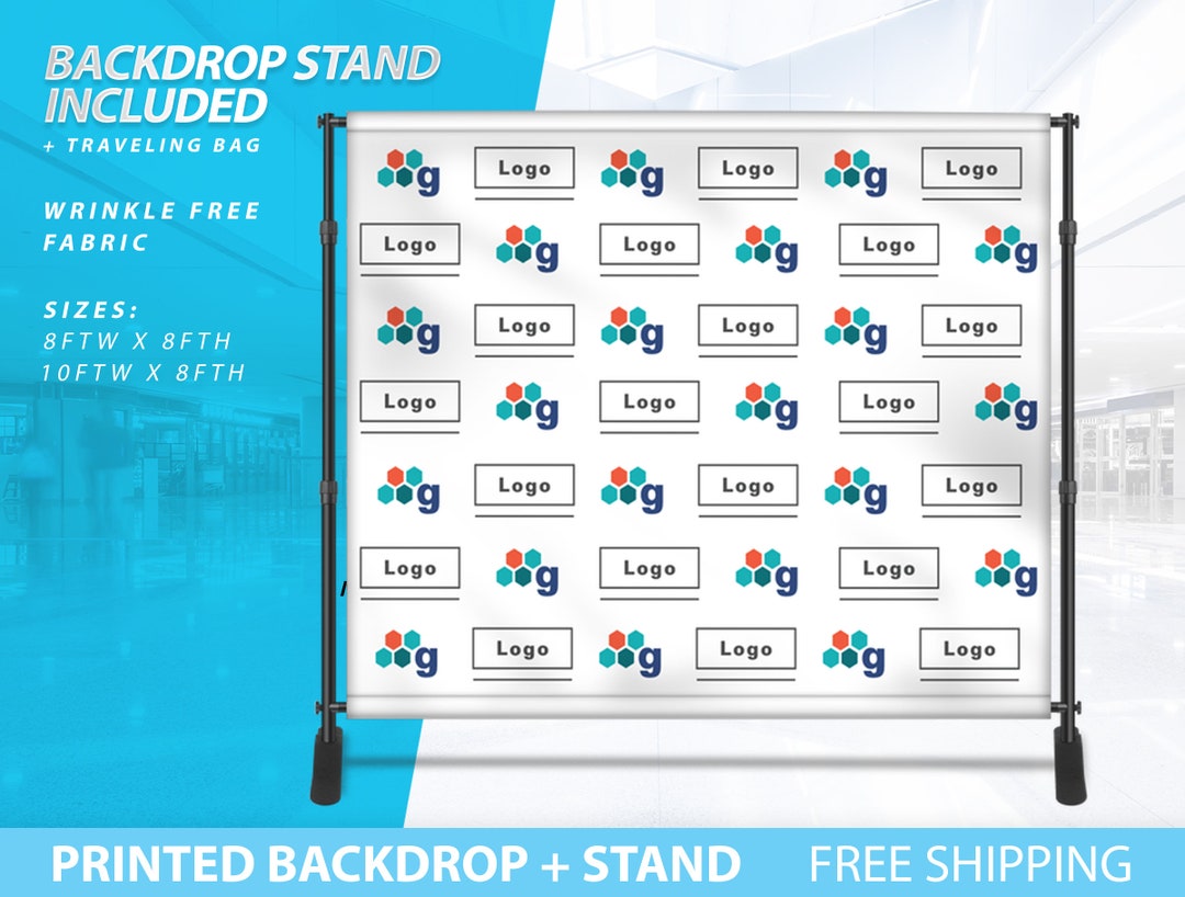 Printed Backdrop Backdrop Stand, Custom Backdrop, Logo Step Repeat ...