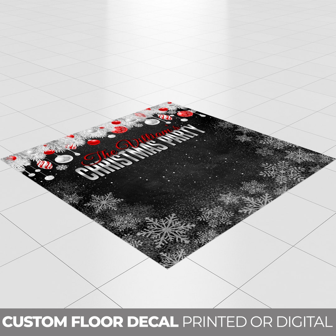 Christmas Floor Decal Sticker, Winter Floor Decal Decor, Complete ...