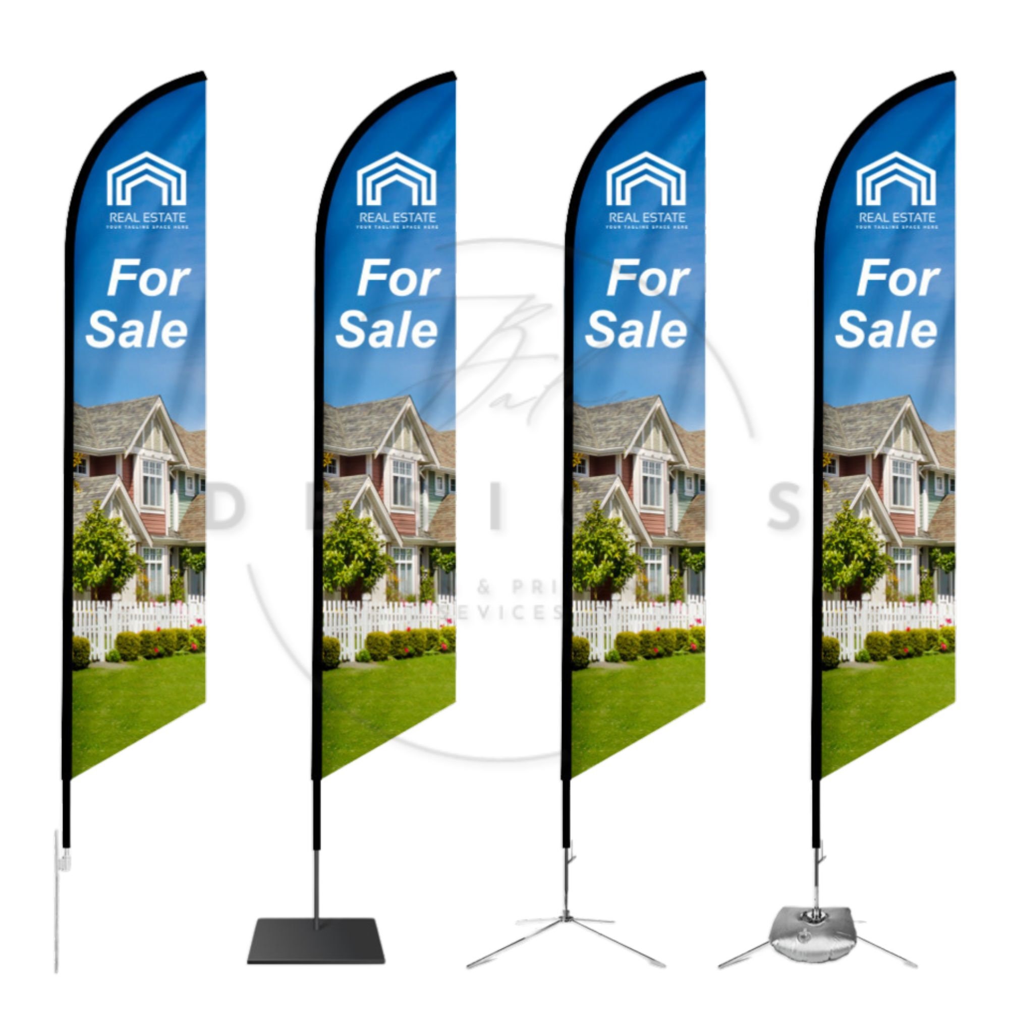 Custom Feather Flags, Feather Angled Flag, Flag Advertising, Indoor ...