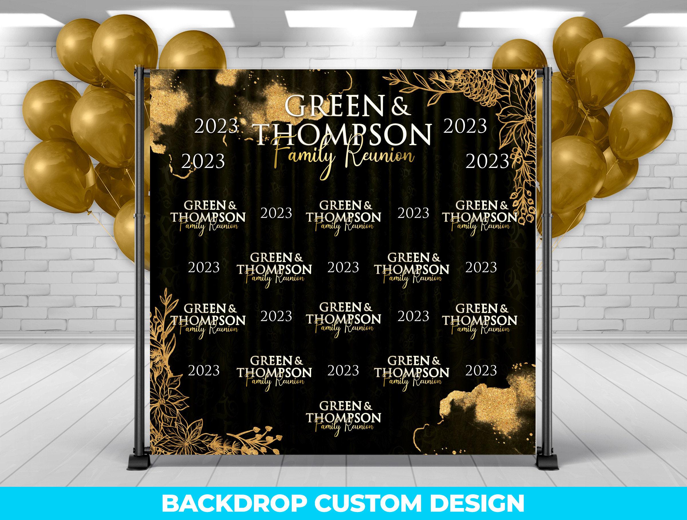 Family Reunion Backdrop, Backdrop Banner Family Reunion, Step & Repeat ...