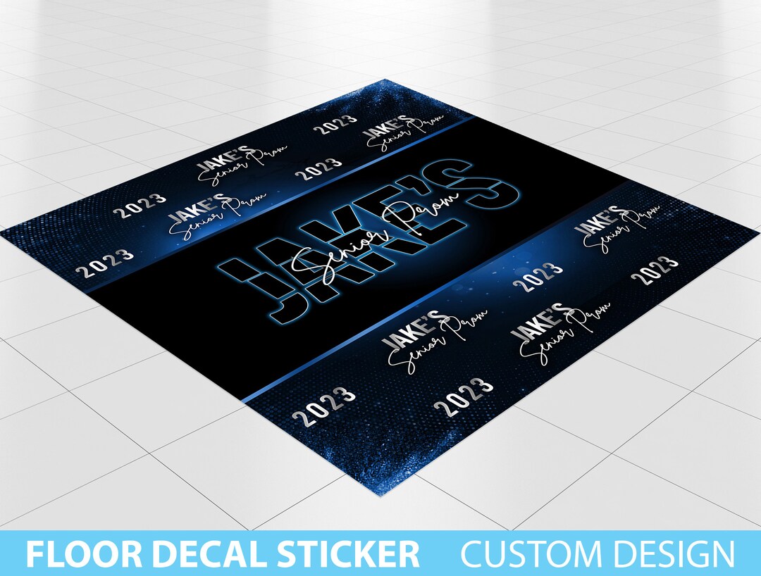 Prom Floor Decal, Prom Decor, Graduation Floor Decal, Class of 2023 ...