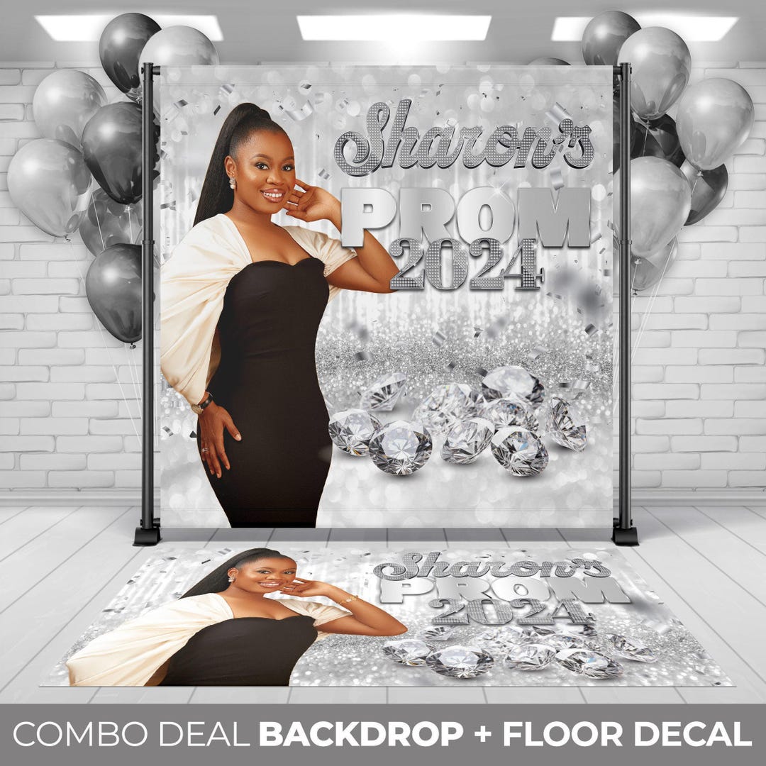 Backdrop + Floor Decal, Prom Send Off, Prom Night Party Decor ...