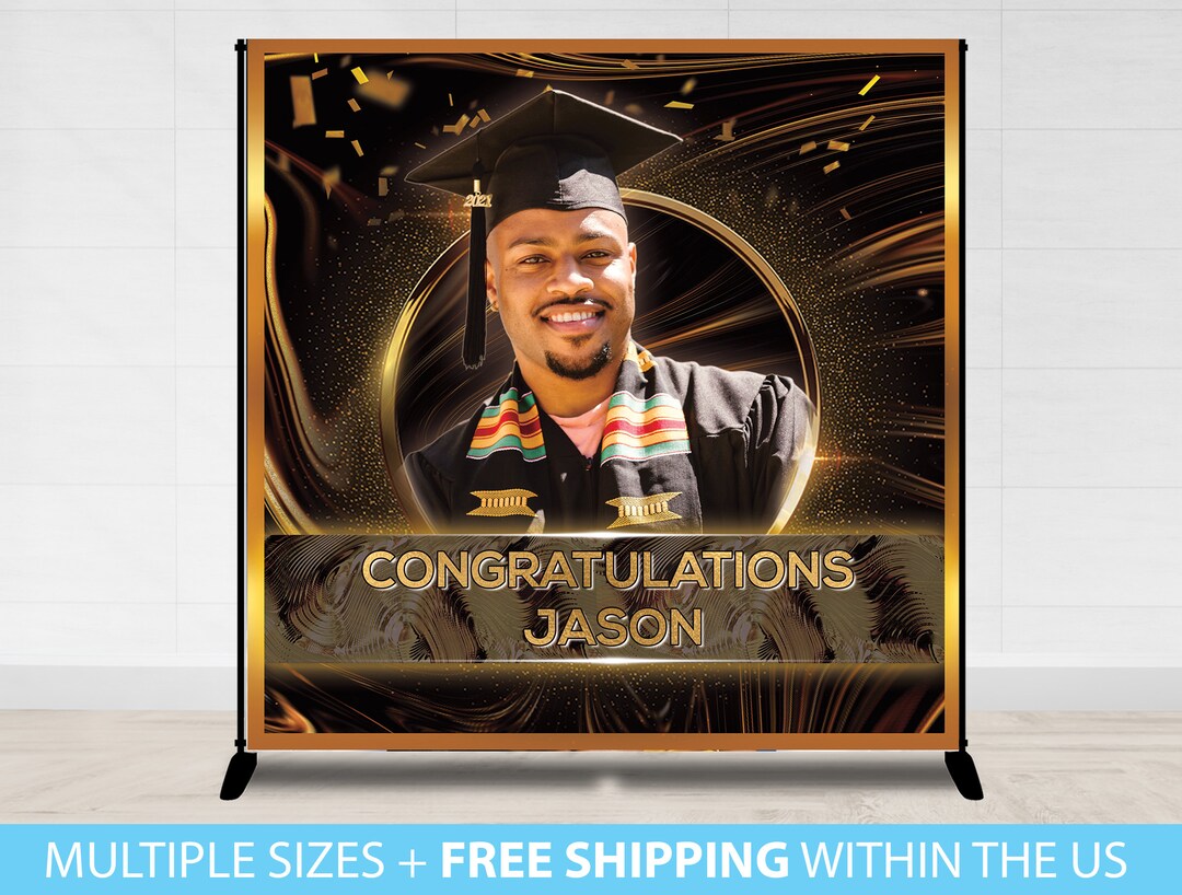 Graduation Backdrop Banner, Graduation Step and Repeat Class of 2022 ...