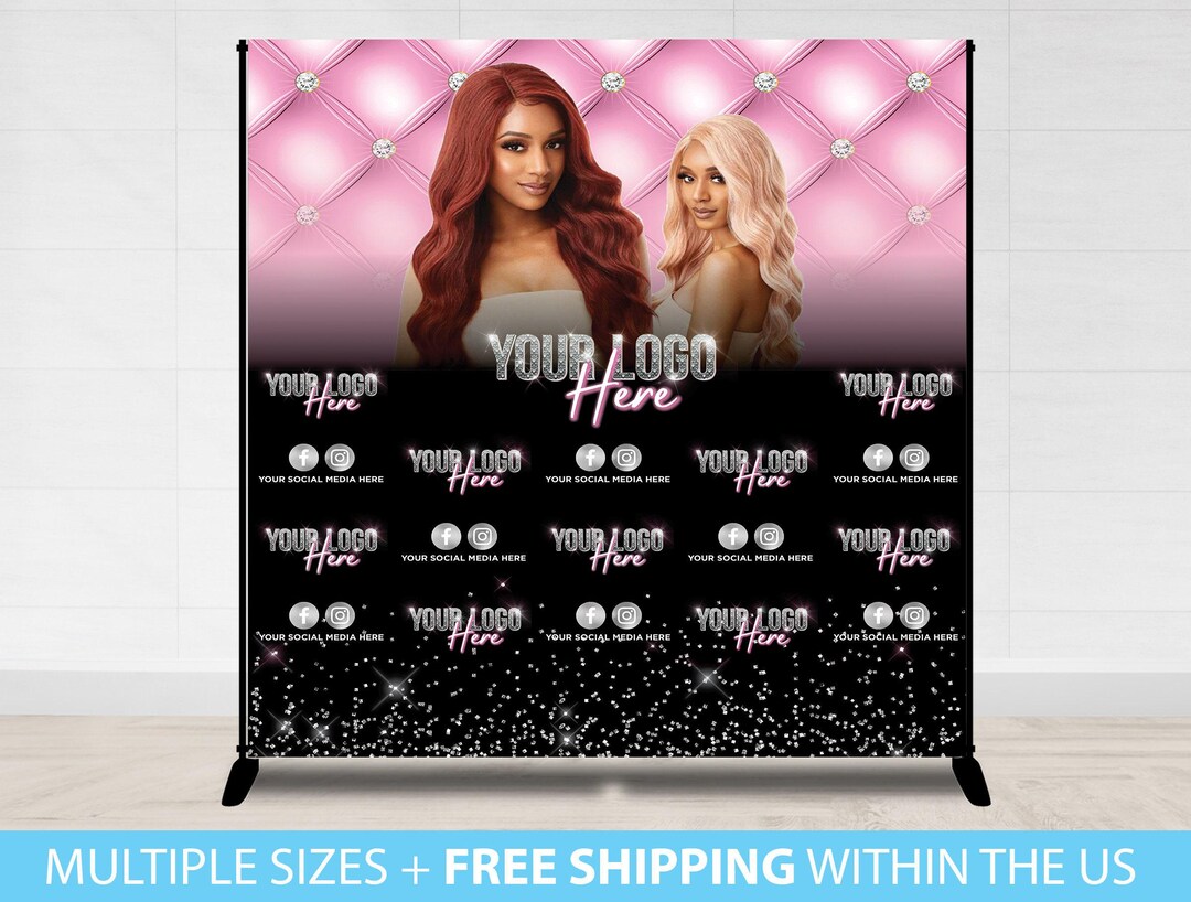 Custom Logo Backdrop Banner, Step and Repeat Business Event Backdrop ...