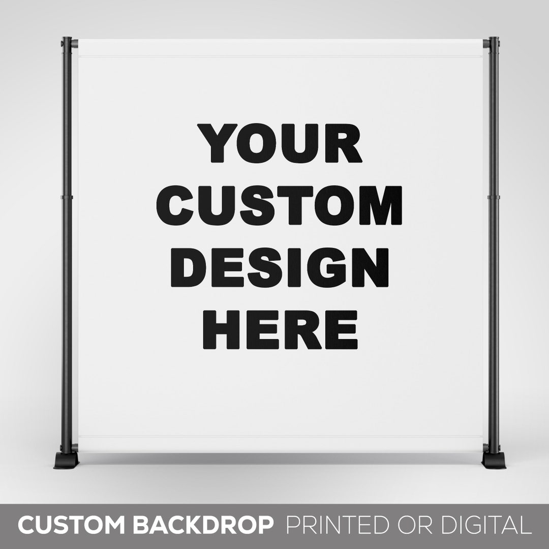 Custom Backdrop Banner, Complete Custom Design, Birthday Party Banner ...