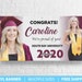GRADUATION 2020 BANNER, Vinyl Banner, Graduation Backdrop, Drive by ...