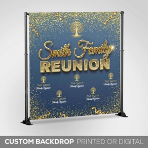 Family Reunion Backdrop, Custom Family Tree Backdrop Banner ...