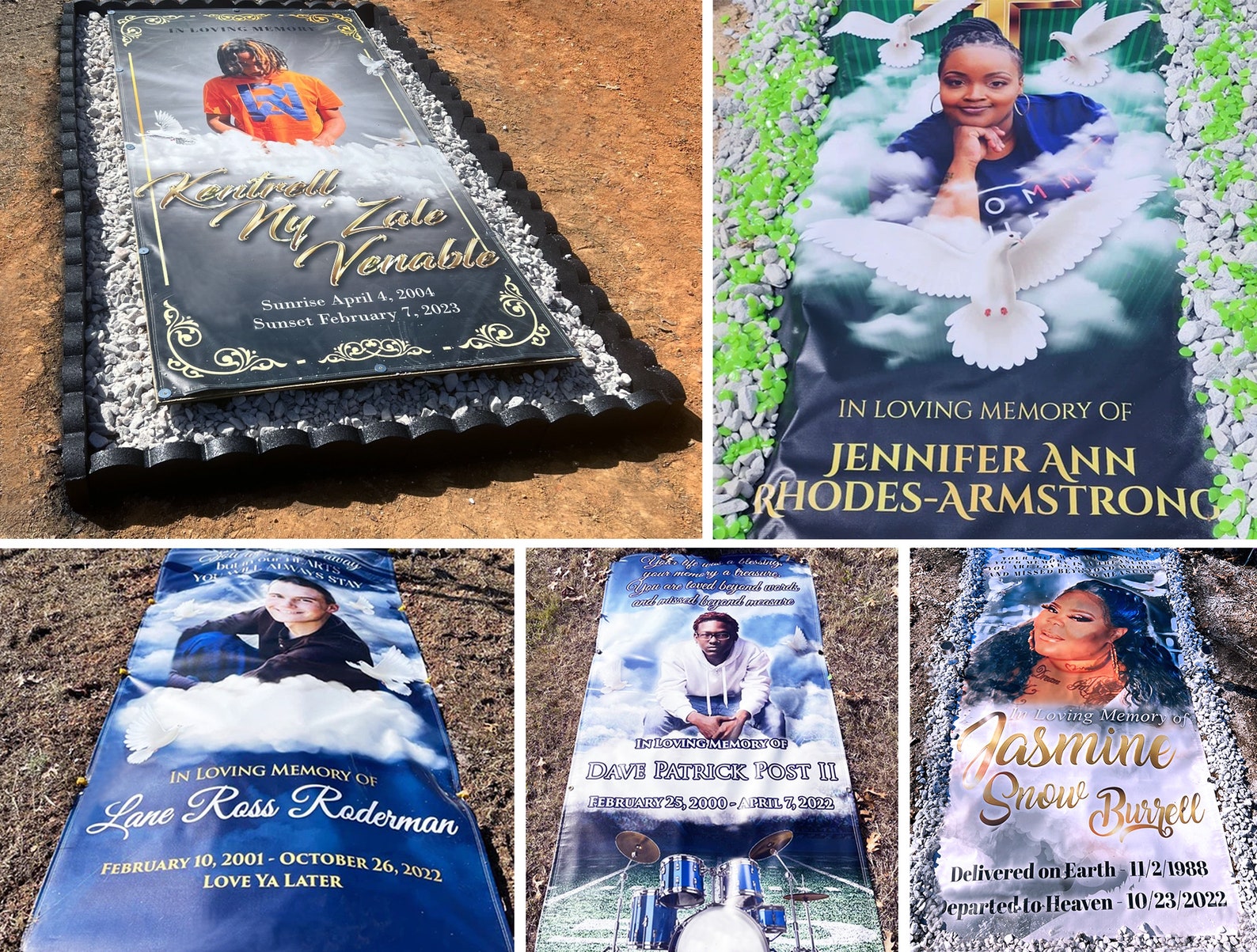 Custom Grave Blanket, Custom Memorial Grave Blanket, in Loving Memory ...
