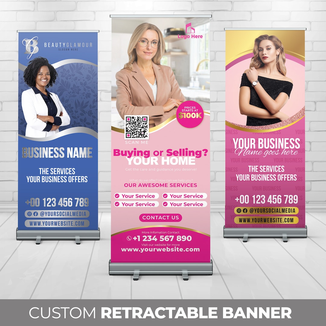 Custom Retractable Banner, Custom Roll Up, Roll up Banner, Roll up ...