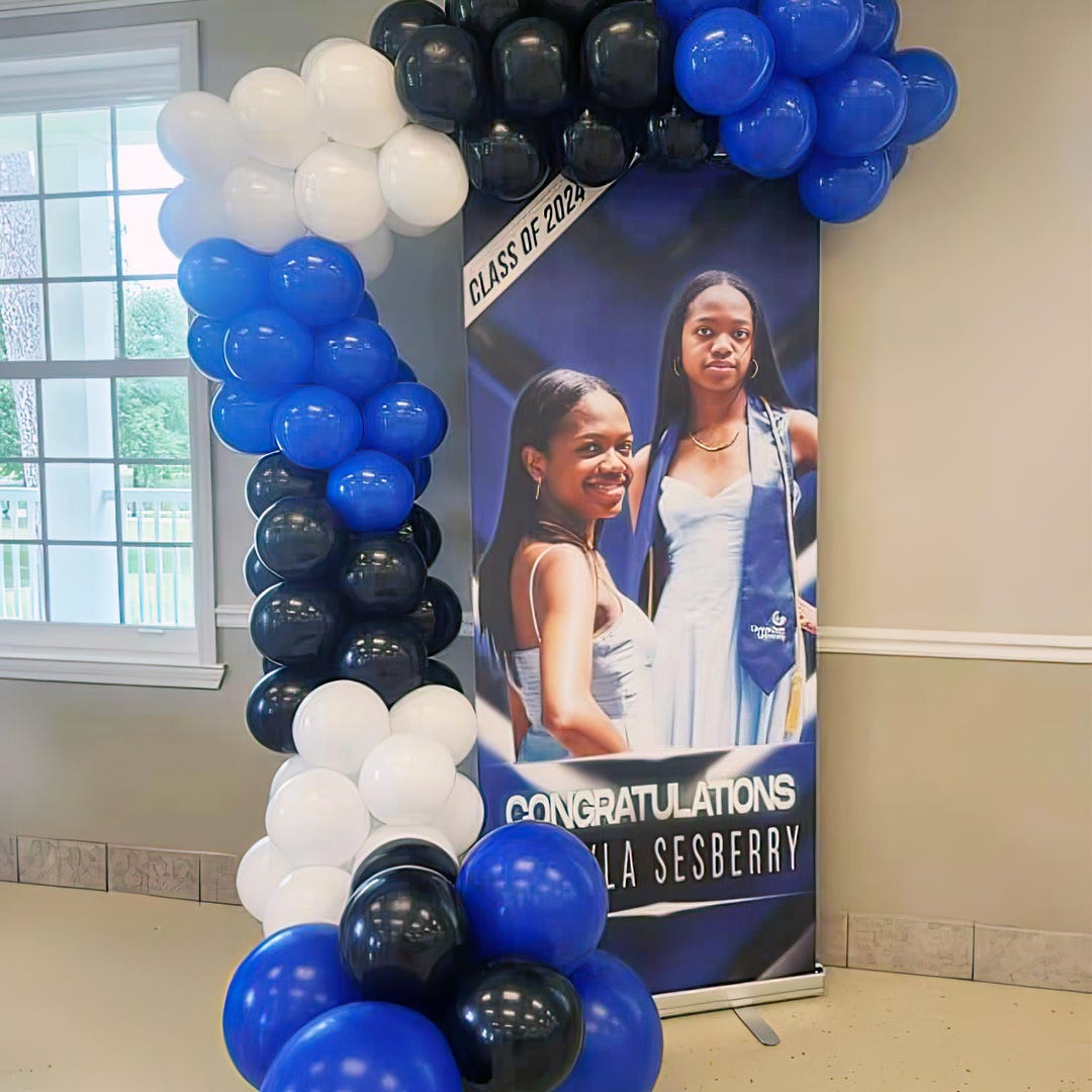 Custom Retractable Banner, Graduation Banner, Grad Prom Party Decor ...