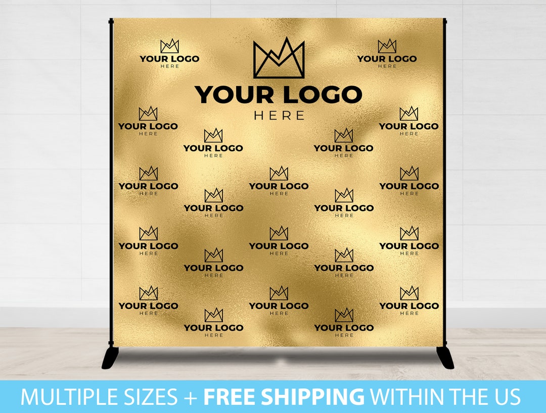 Custom Logo Backdrop Banner, Step and Repeat Business Event Backdrop ...