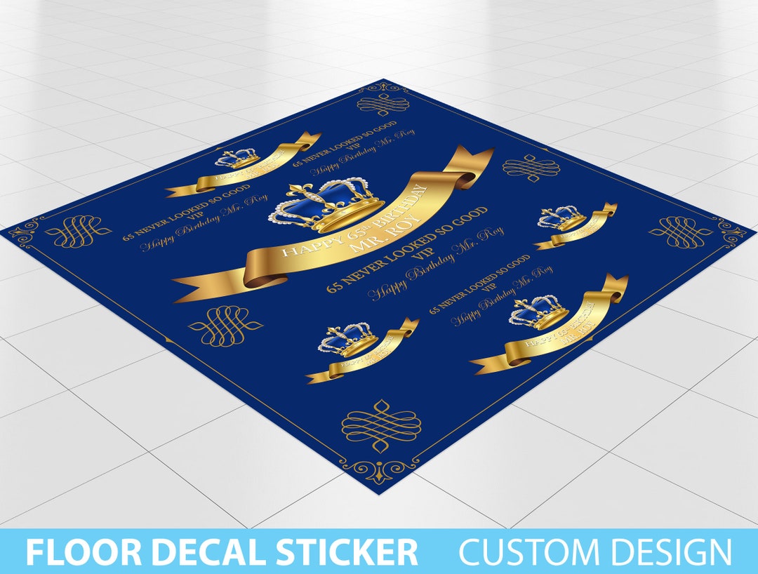 Custom Floor Decal Sticker, Removable Sticker, Vinyl Floor Banner ...