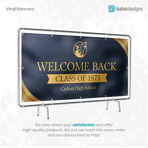 Custom Class Reunion Banner, Welcome Back Sign, Class of Banner ...