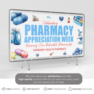 Pharmacy Week Appreciation Banner, Pharmaceutical Appreciation Decor ...