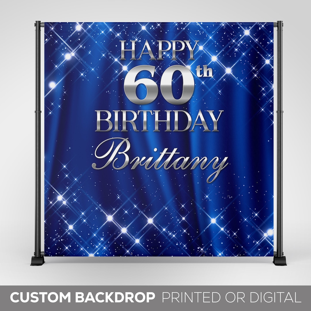 Custom Birthday Backdrop, Custom Backdrop Banner, Personalized Party ...