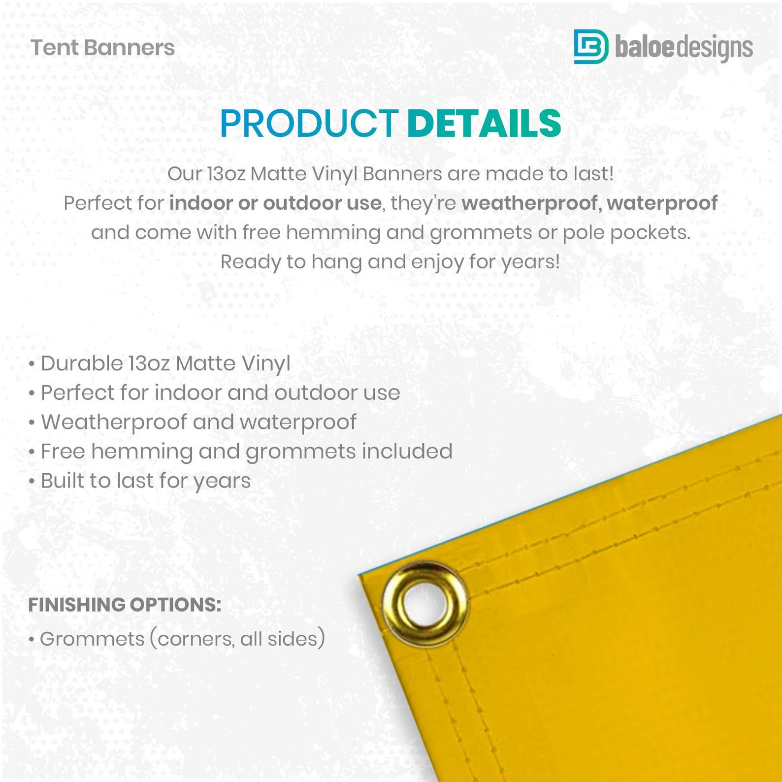 Custom Tent Banners, Vendor Canopy Tent Banners & Table Runner Set ...