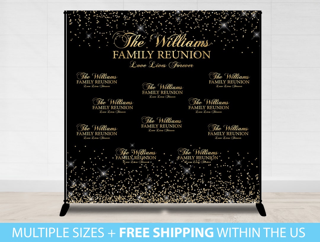 Family Reunion Backdrop Backdrop Banner Family Reunion Step Repeat