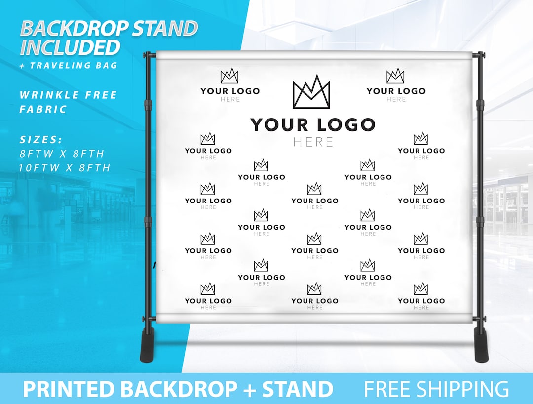 Printed Backdrop Backdrop Stand, Custom Backdrop, Logo Step Repeat ...