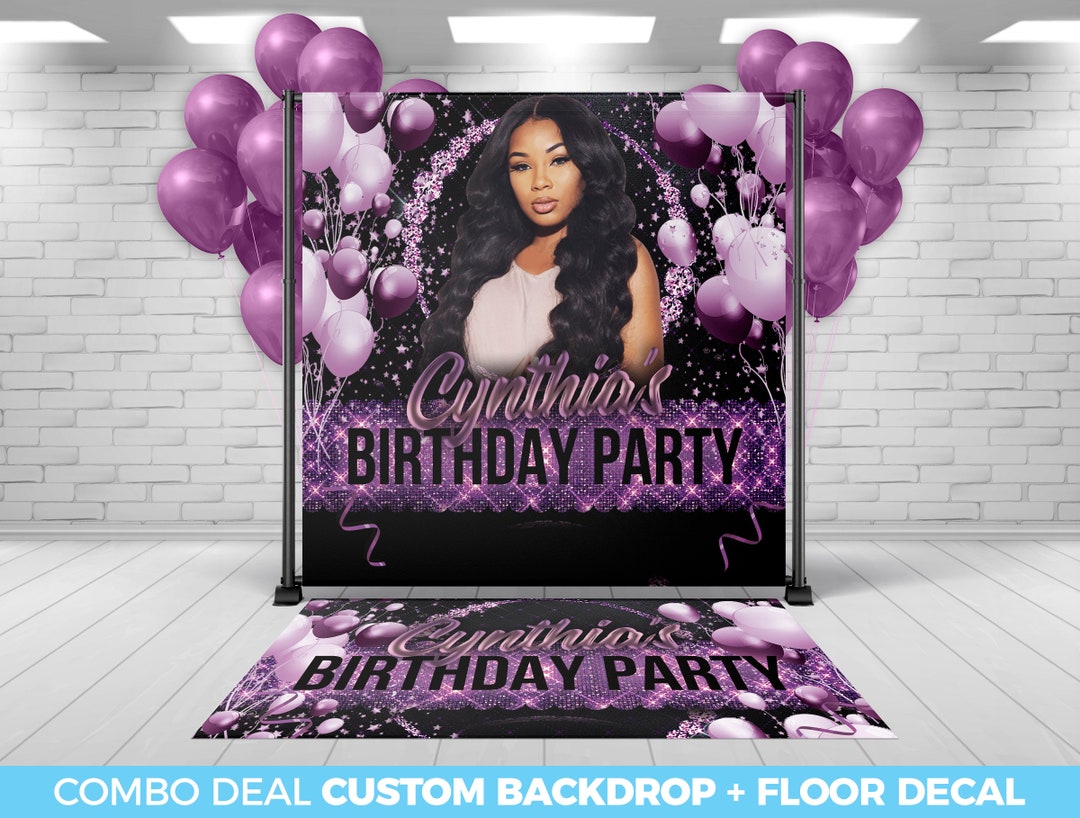 BACKDROP FLOOR DECAL, Custom Backdrop and Matching Floor Decal ...