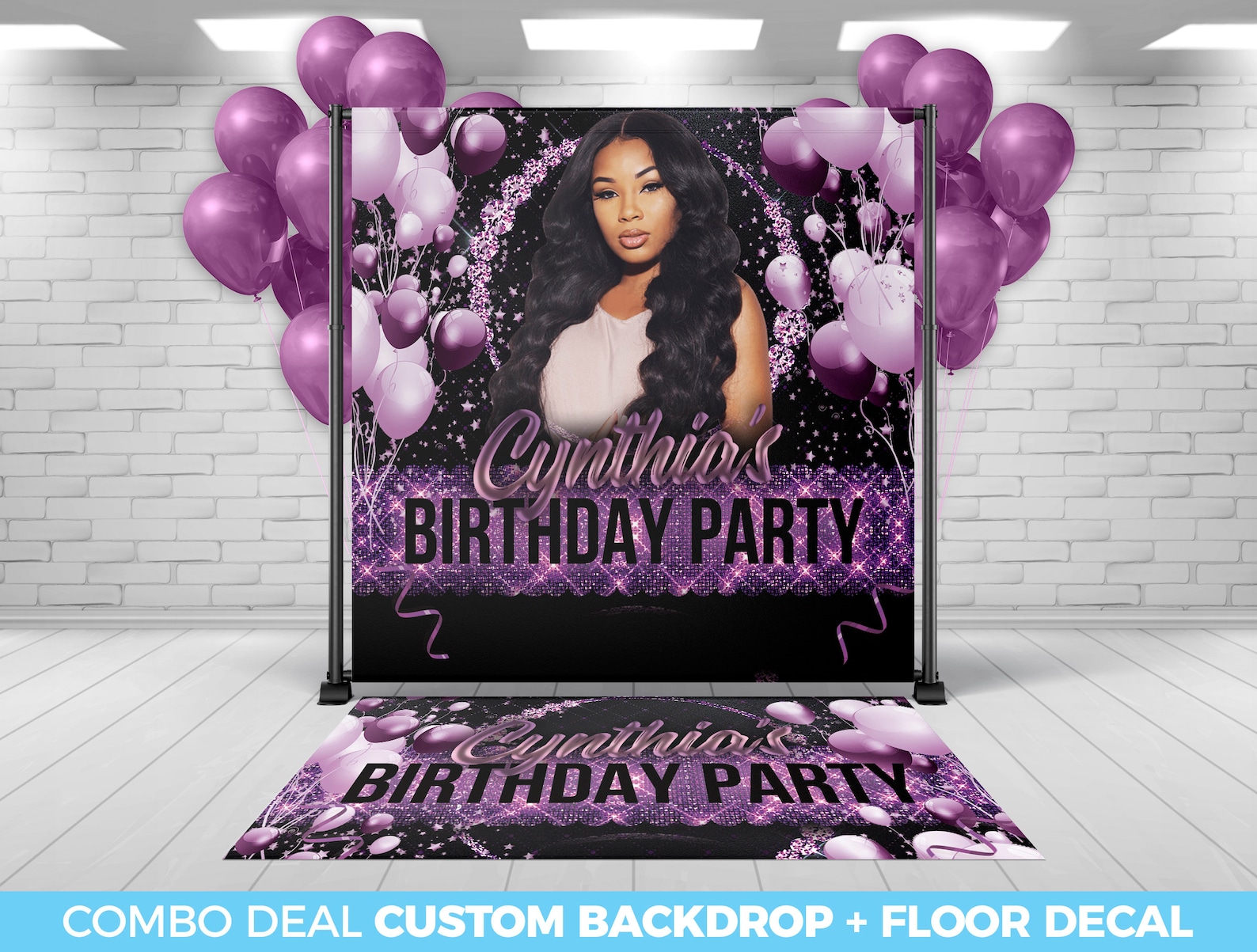 BACKDROP FLOOR DECAL Custom Backdrop and Matching Floor - Etsy