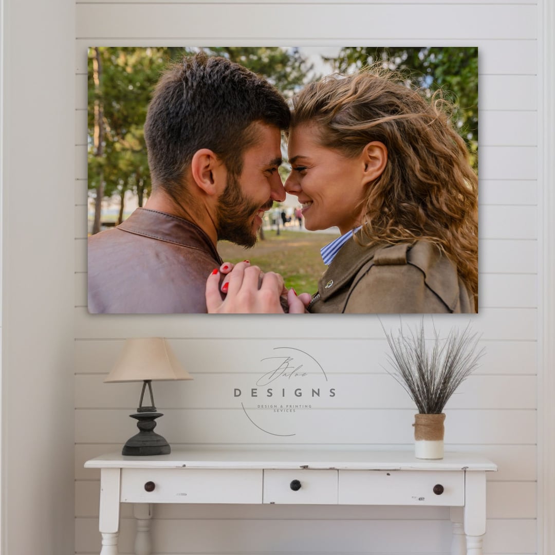 Personalized Photo to Canvas Print Wall Art Custom Your Photo on Canvas ...