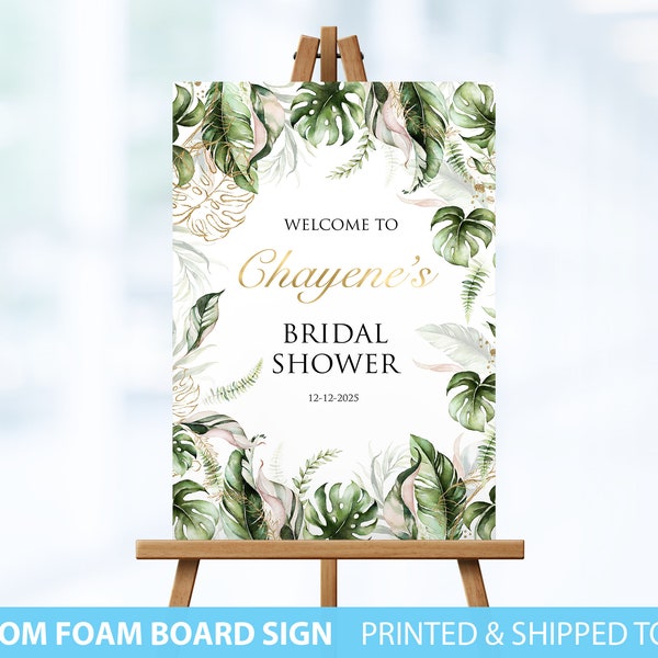 Tropical Bridal Shower Welcome Sign Foam Board - Etsy
