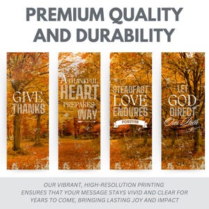 Fall Church Banners, Set of 4 Church Banners, Sanctuary Banners ...