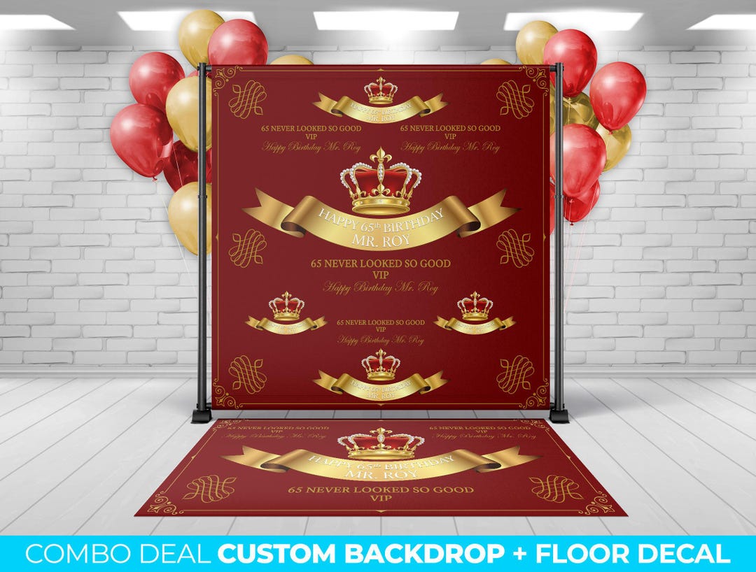 BACKDROP + FLOOR DECAL, Custom Backdrop and Matching Floor Decal ...