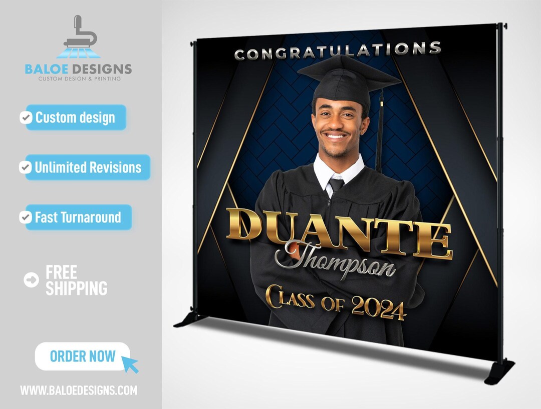 Graduation Backdrop Banner, Graduation Step and Repeat Class of 2022 ...