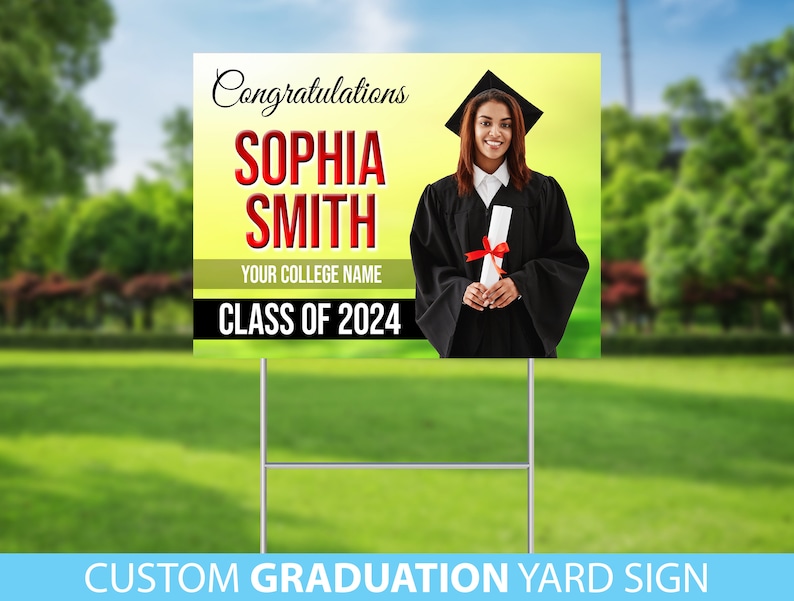 Graduation Yard Sign Graduation Sign Outdoor High School - Etsy