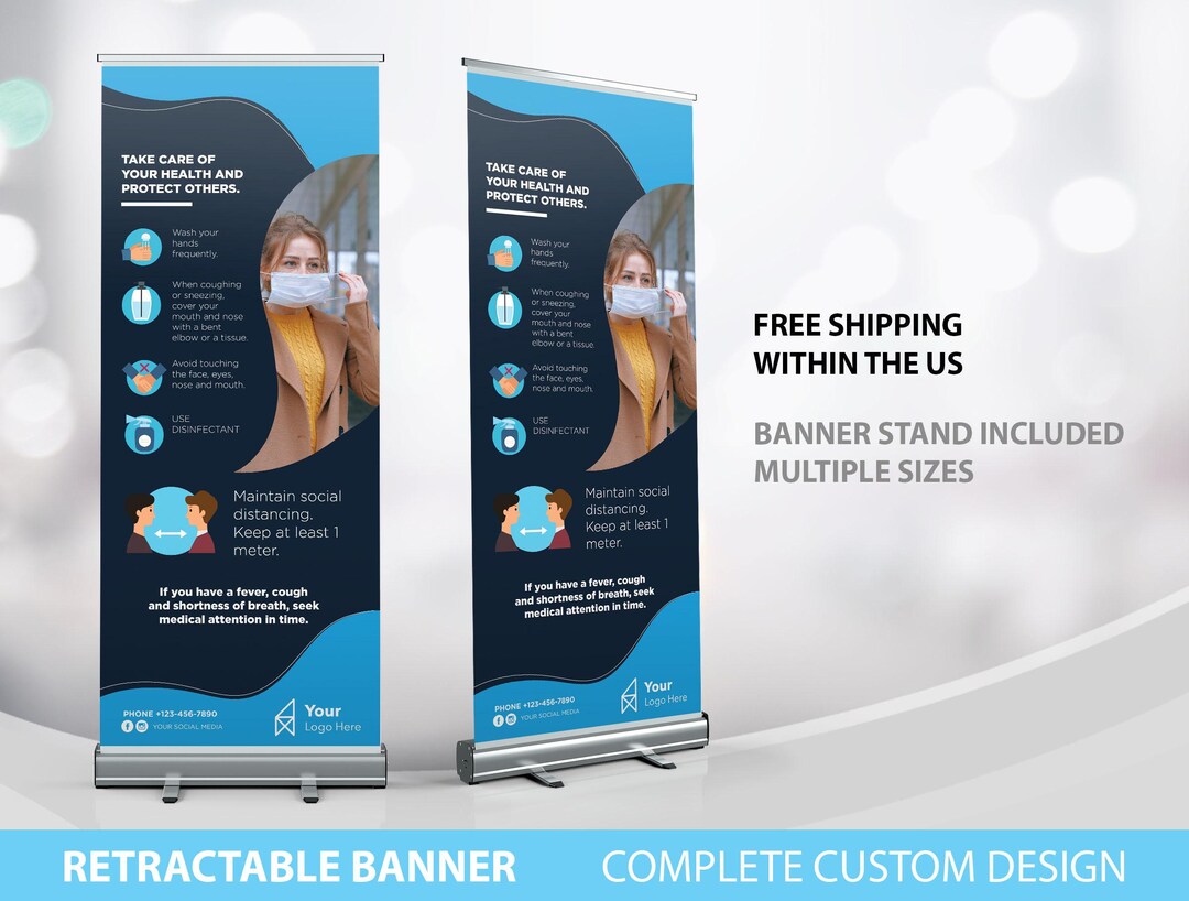 Retractable Banner, Safety Guidelines, Safety Rules, Safety Sign Social ...