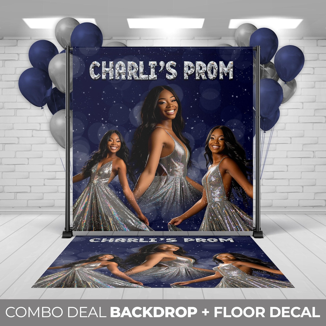 Backdrop + Floor Decal, Prom Send Off, Prom Night Party Decor ...