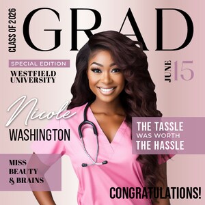 Graduation Backdrop, Custom Magazine Backdrop Banner, Personalized ...