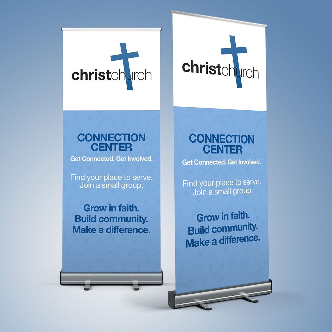 Church Retractable Banner, Church Welcome Sign, Sanctuary Banners ...