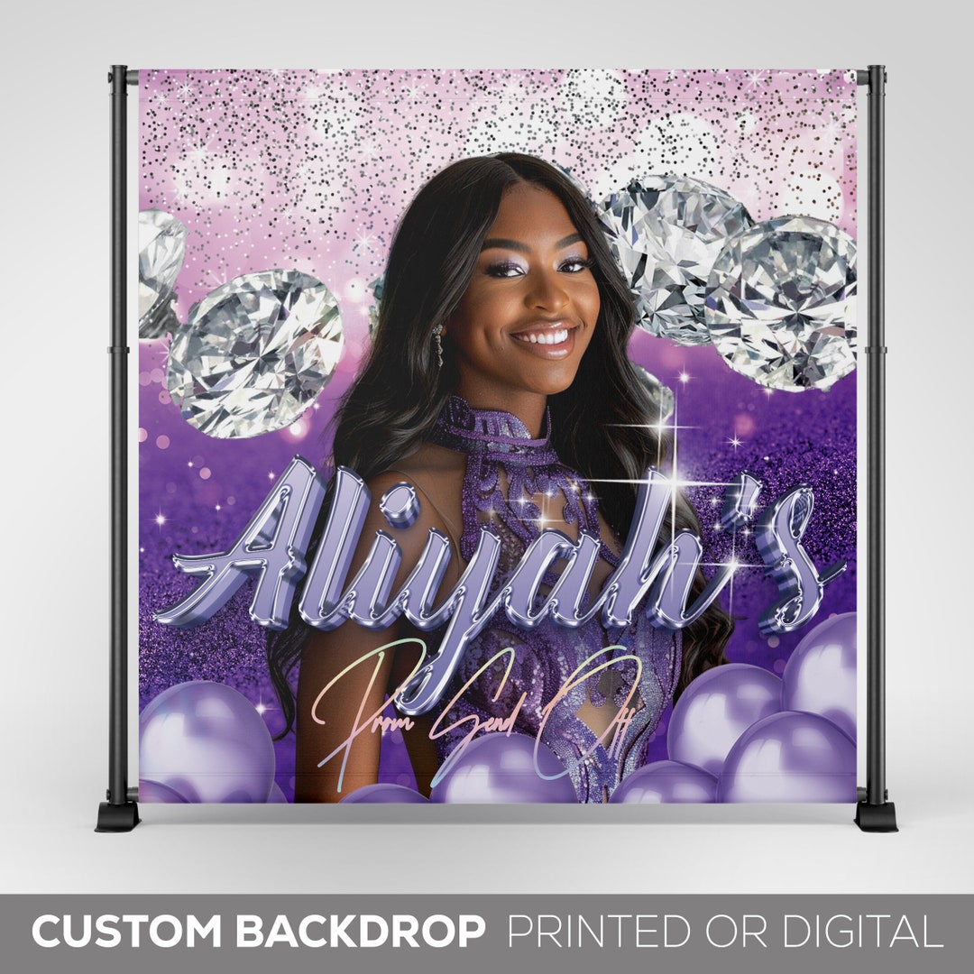 Prom Backdrop, Custom Prom Party Send off Backdrop Banner, Personalized ...