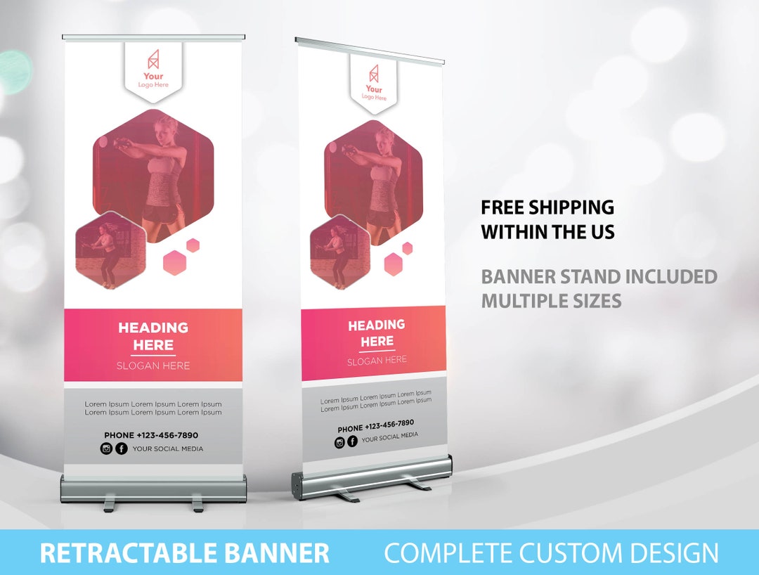 Retractable Banner Fitness Gym Personal Trainer Display - Etsy