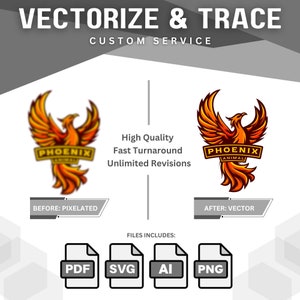 Logo Vectorization Service, Vectorize Logo, Trace Custom Logo - Etsy
