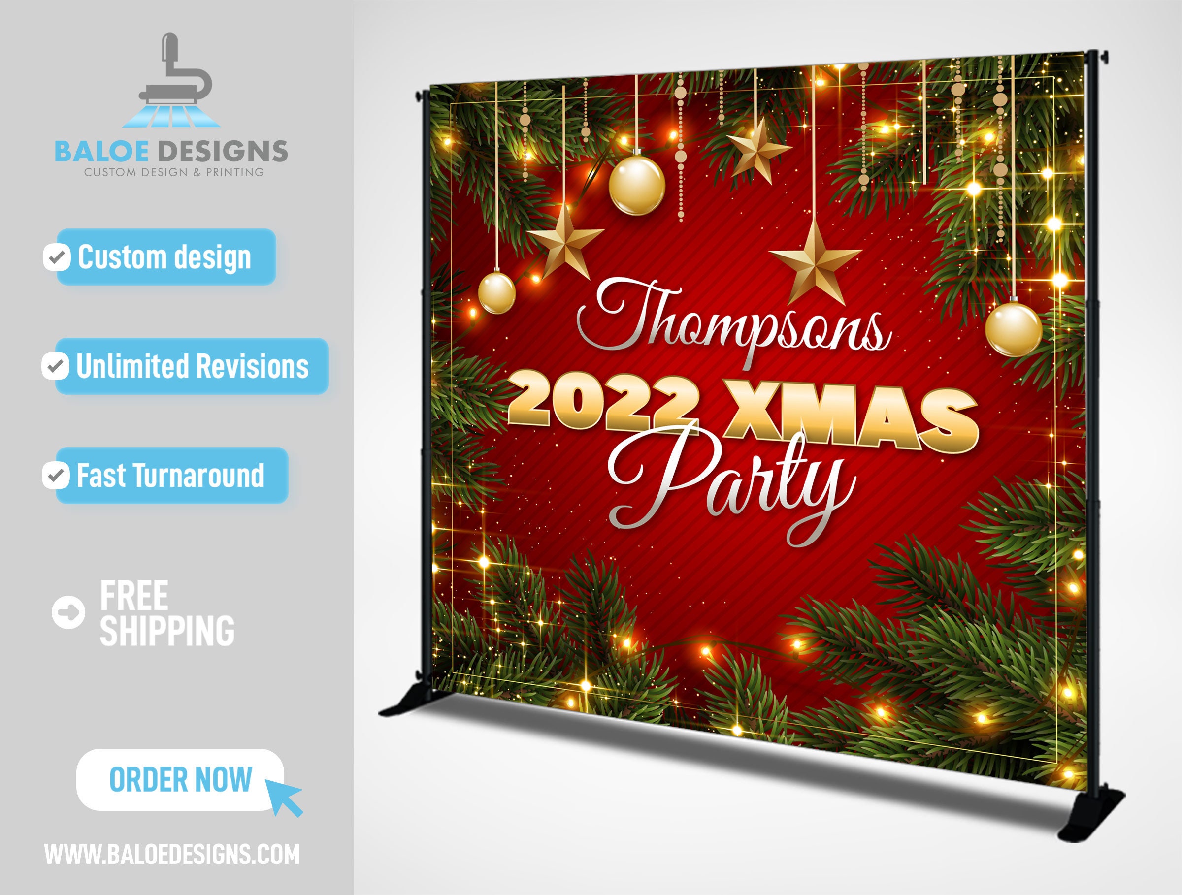 Christmas Photo Booth Backdrops