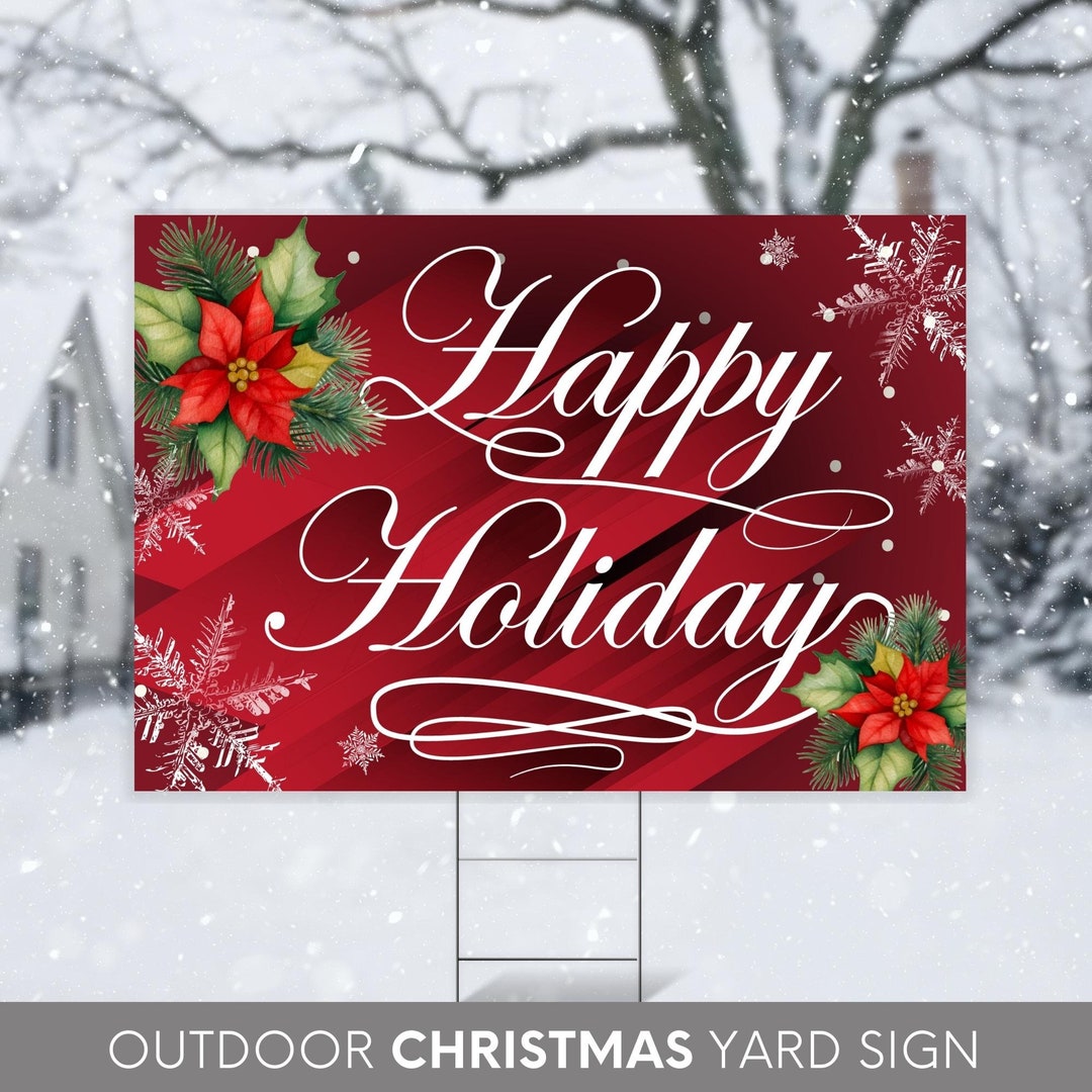 Christmas Yard Sign, Outdoor Christmas Front Yard Decor, Merry ...