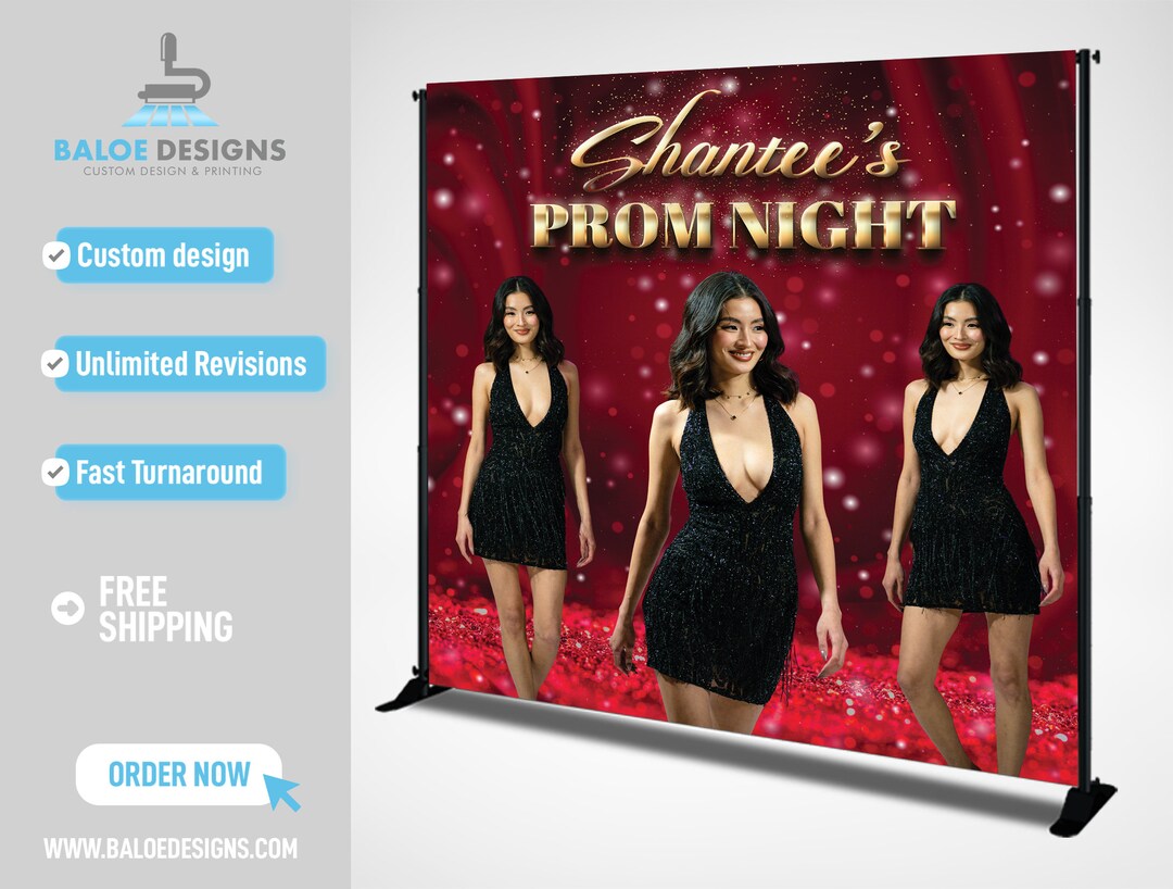 Prom Night, Graduation Prom Backdrop, Photo Prom Send off Backdrop ...