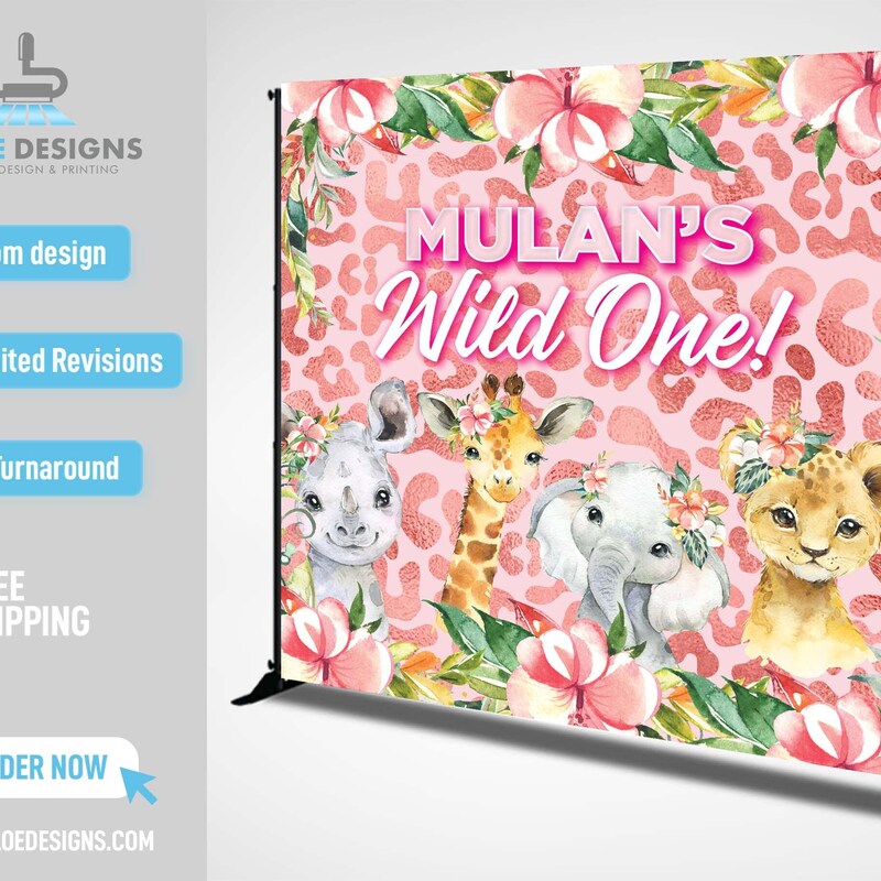 Wild One Backdrop - Etsy