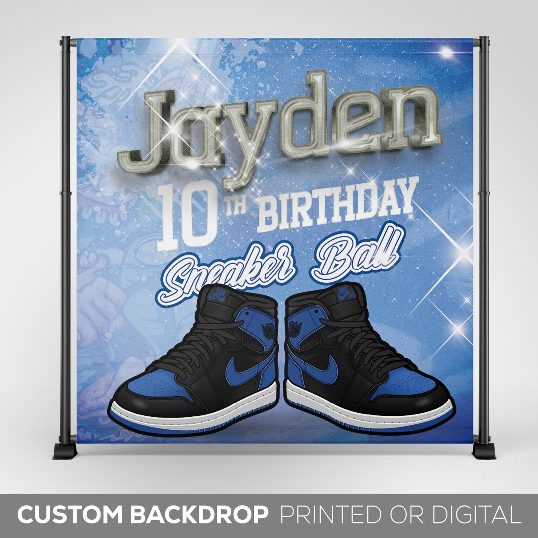 Sneaker Ball Backdrop, Custom Sneaker Ball Banner, Sneaker Ball ...