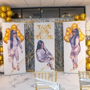 COMBO BANNER SET, 3 Retractable Banners, Custom Banners, Birthday ...