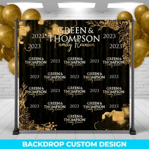 Family Reunion Backdrop, Backdrop Banner Family Reunion, Step & Repeat ...